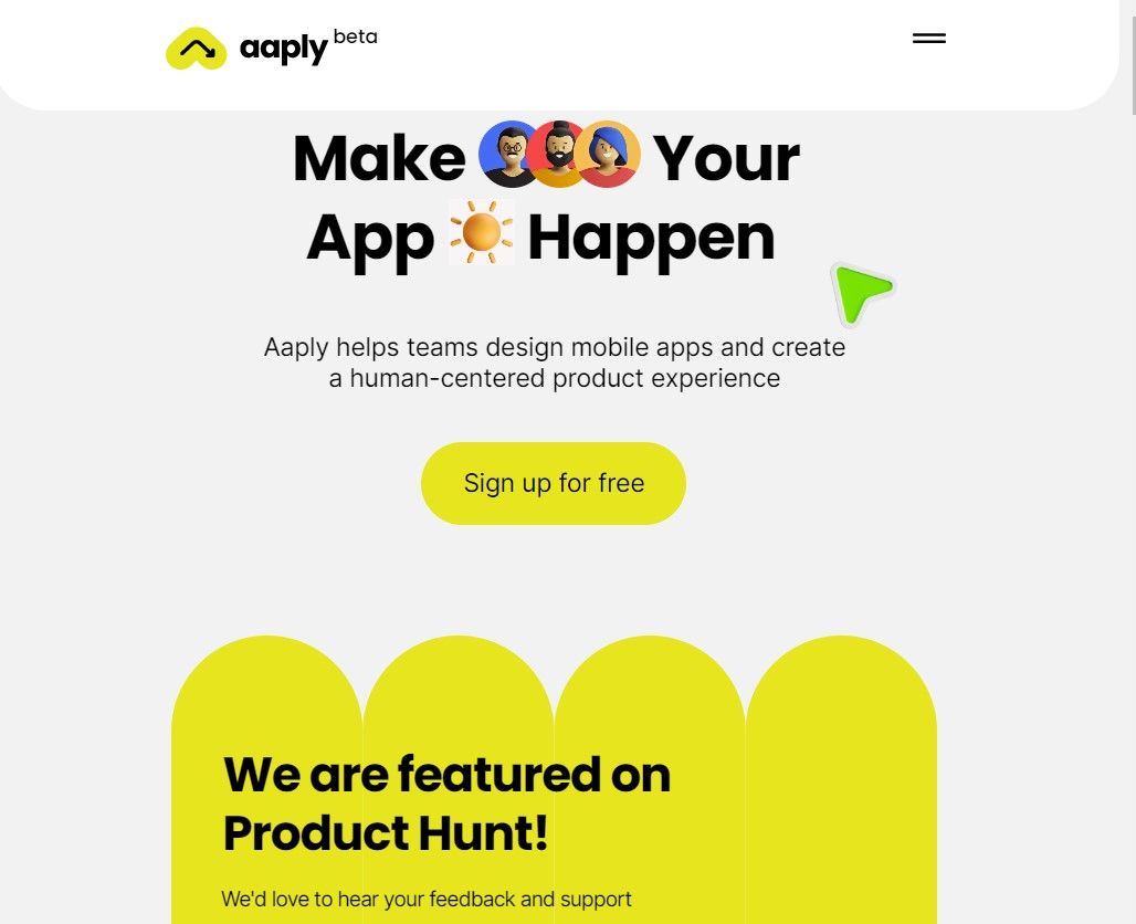 Aaply - Easy mobile app design | Prototypr Toolbox