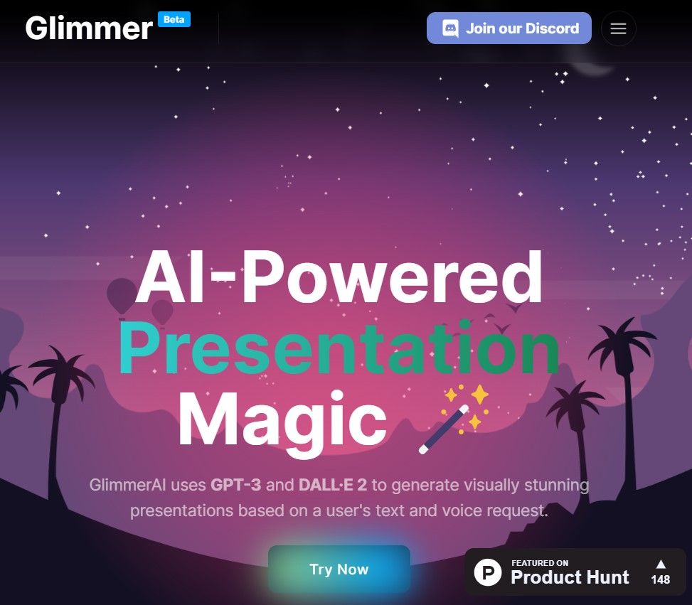 Glimmer - AI-powered professional-quality presentations