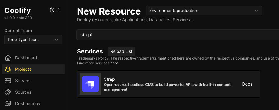 How to Deploy Strapi on Coolify from a GitHub Repo
