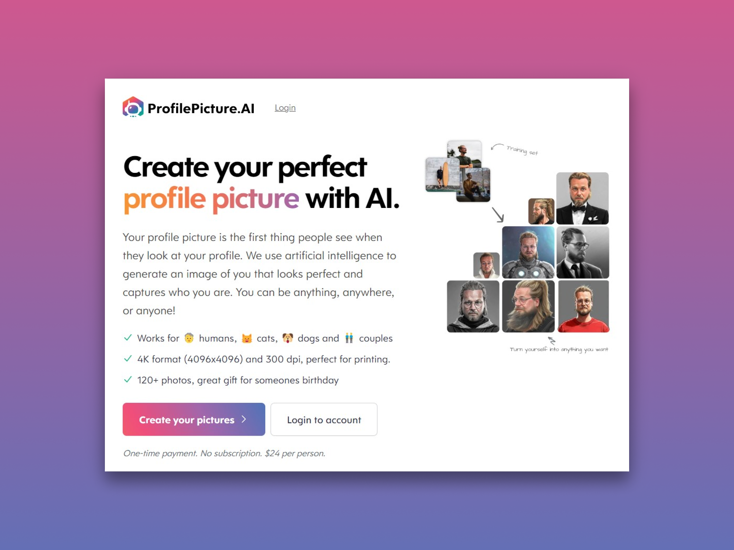 Profile Picture AI - AI-powered avatar generator