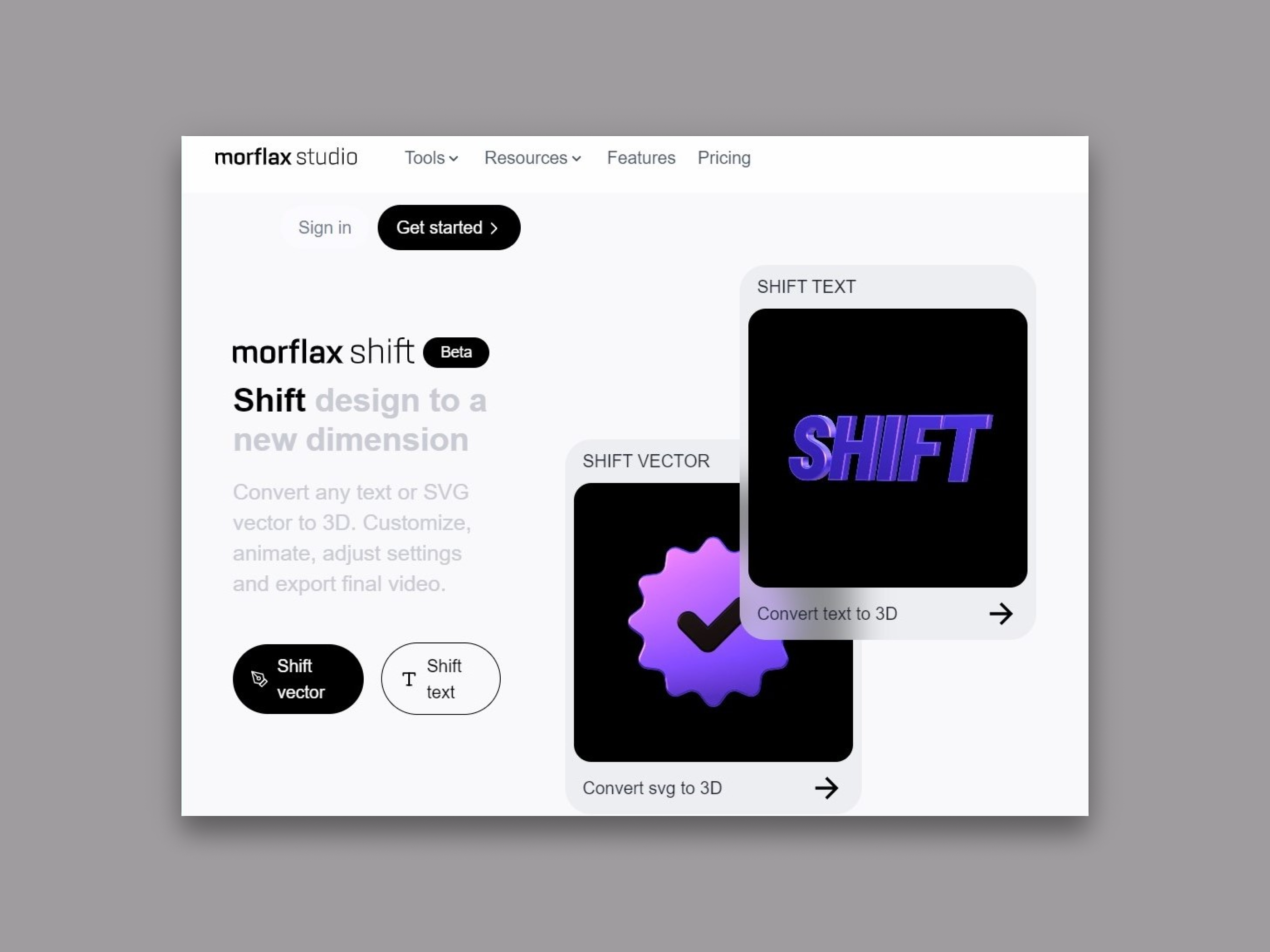 Shift - 2D vector converter | Prototypr Toolbox