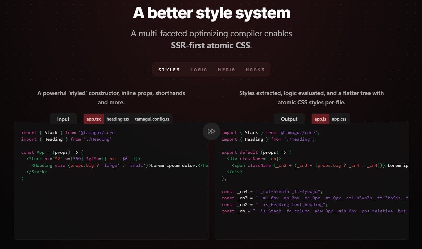 Tamagui - UI that compiles for React Native & Web Tamagui - UI that compiles for React Native & Web