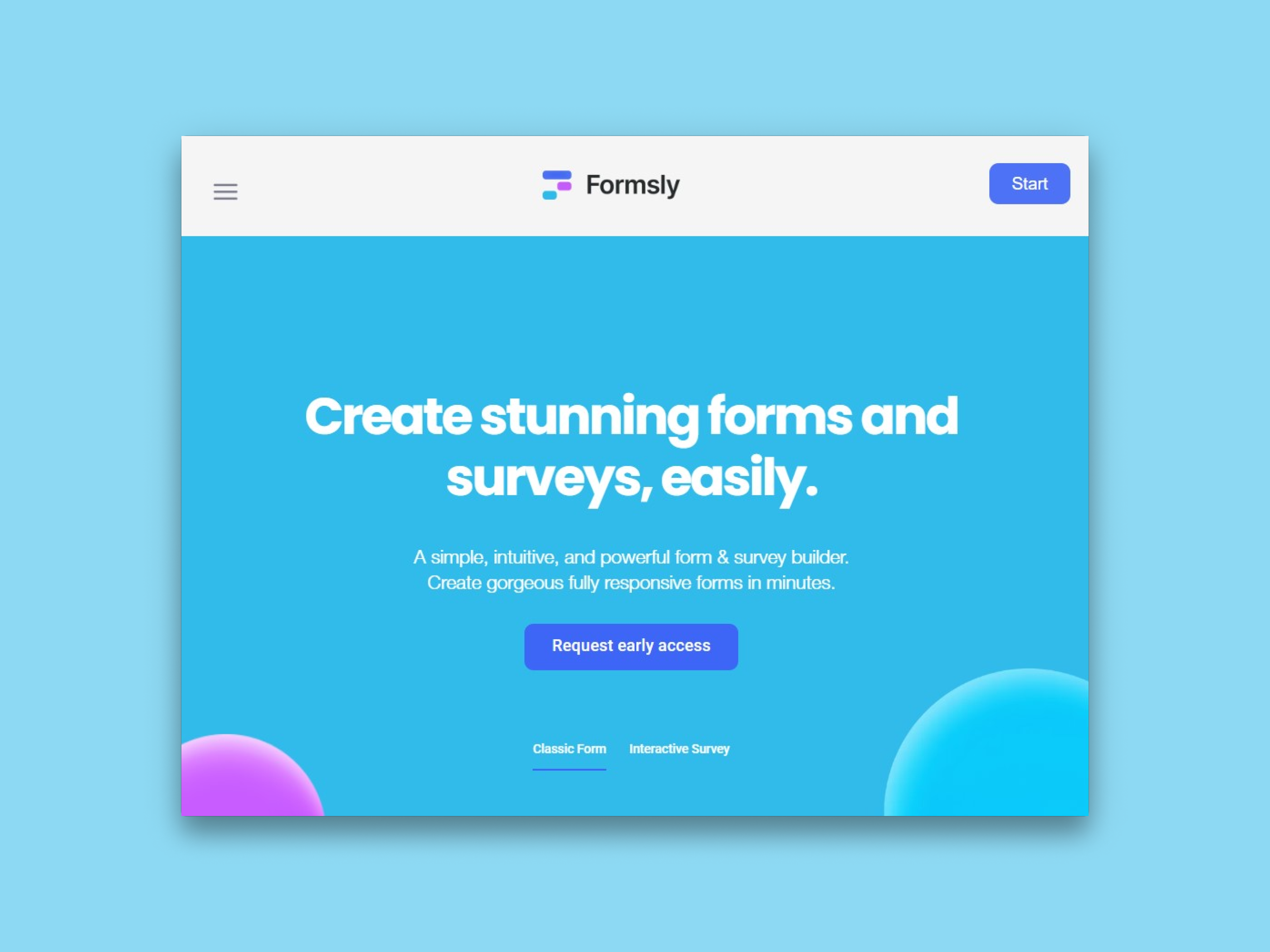 Formsly - Build responsive forms and surveys