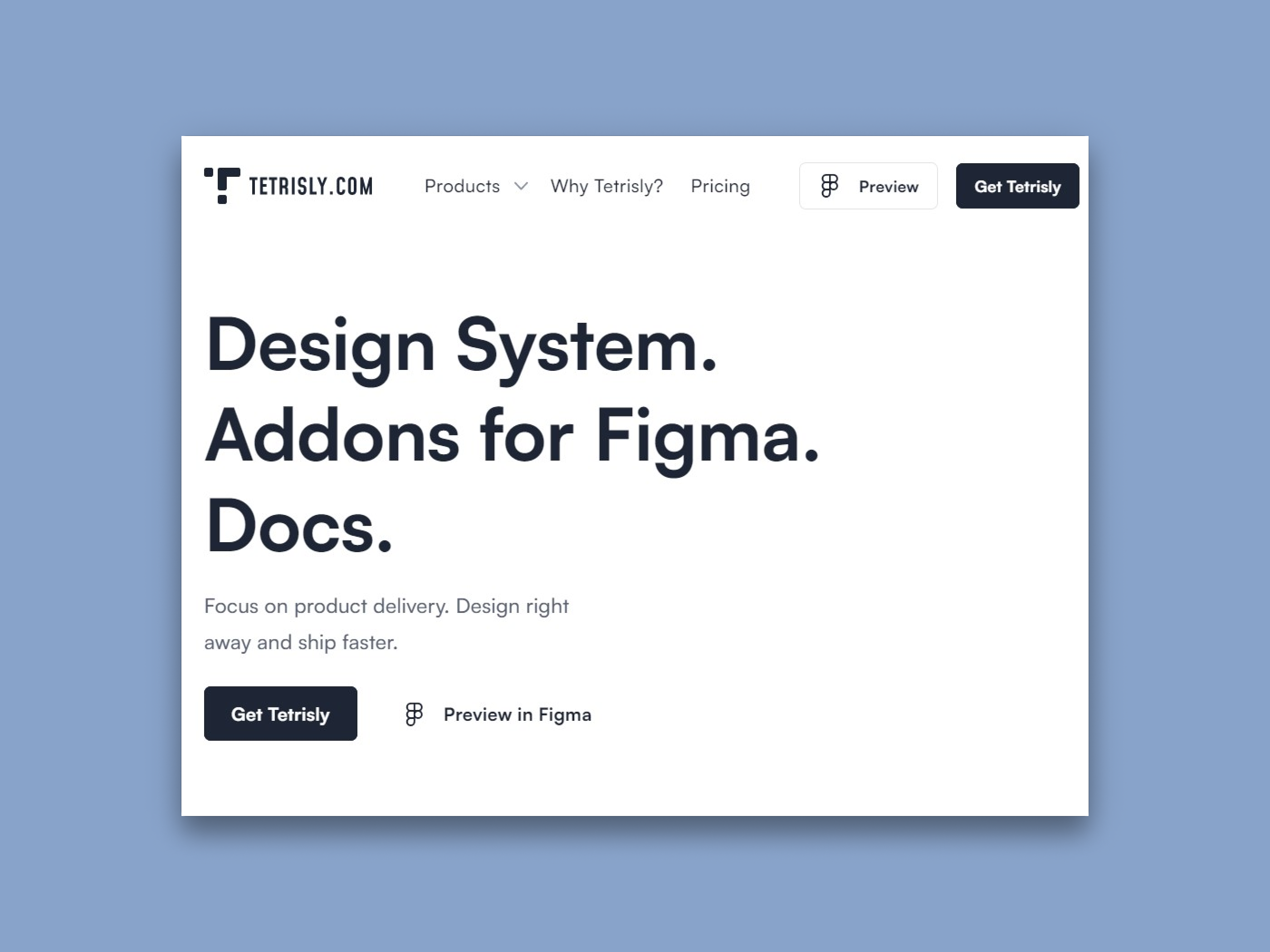 Tetrisly Design System - Figma component library and plugin | Prototypr Toolbox