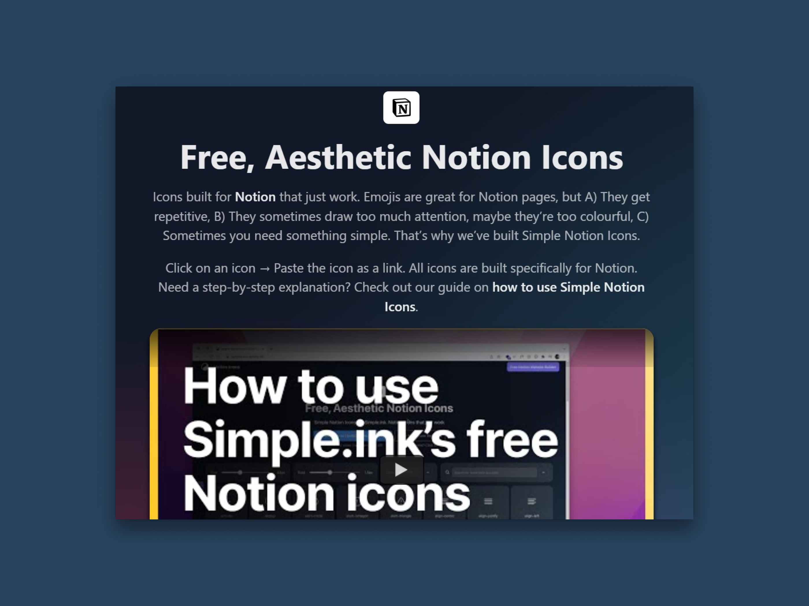 Notion Icons by Simple.ink | Prototypr Toolbox