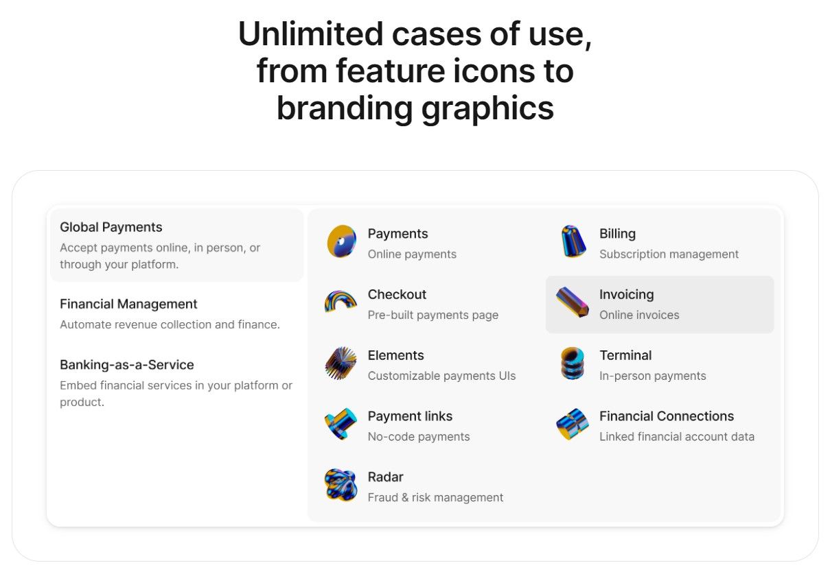 Bloom Objects - 450+ abstract 3D shapes in unique textures