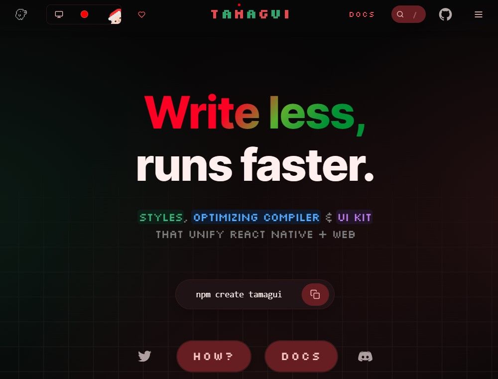 Tamagui - UI that compiles for React Native & Web Tamagui - UI that compiles for React Native & Web