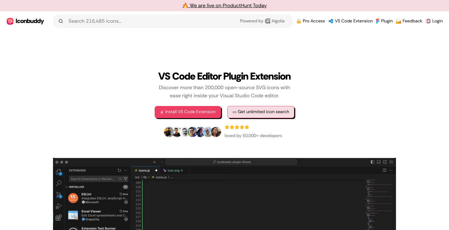 Iconbuddy — 200K+ open source free svg icons