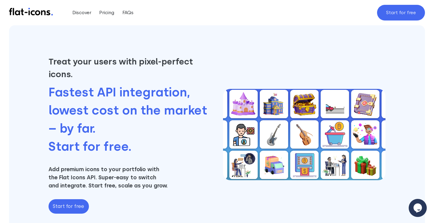Flat Icons API - Integrate premium icons into your app
