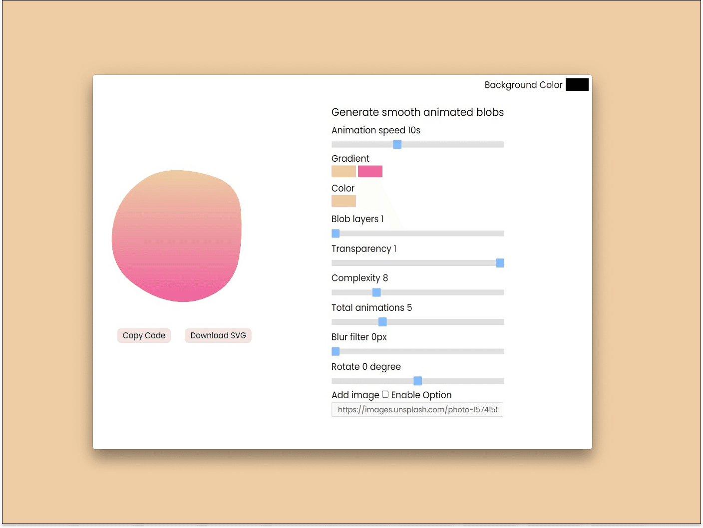 Blob Animation Generator