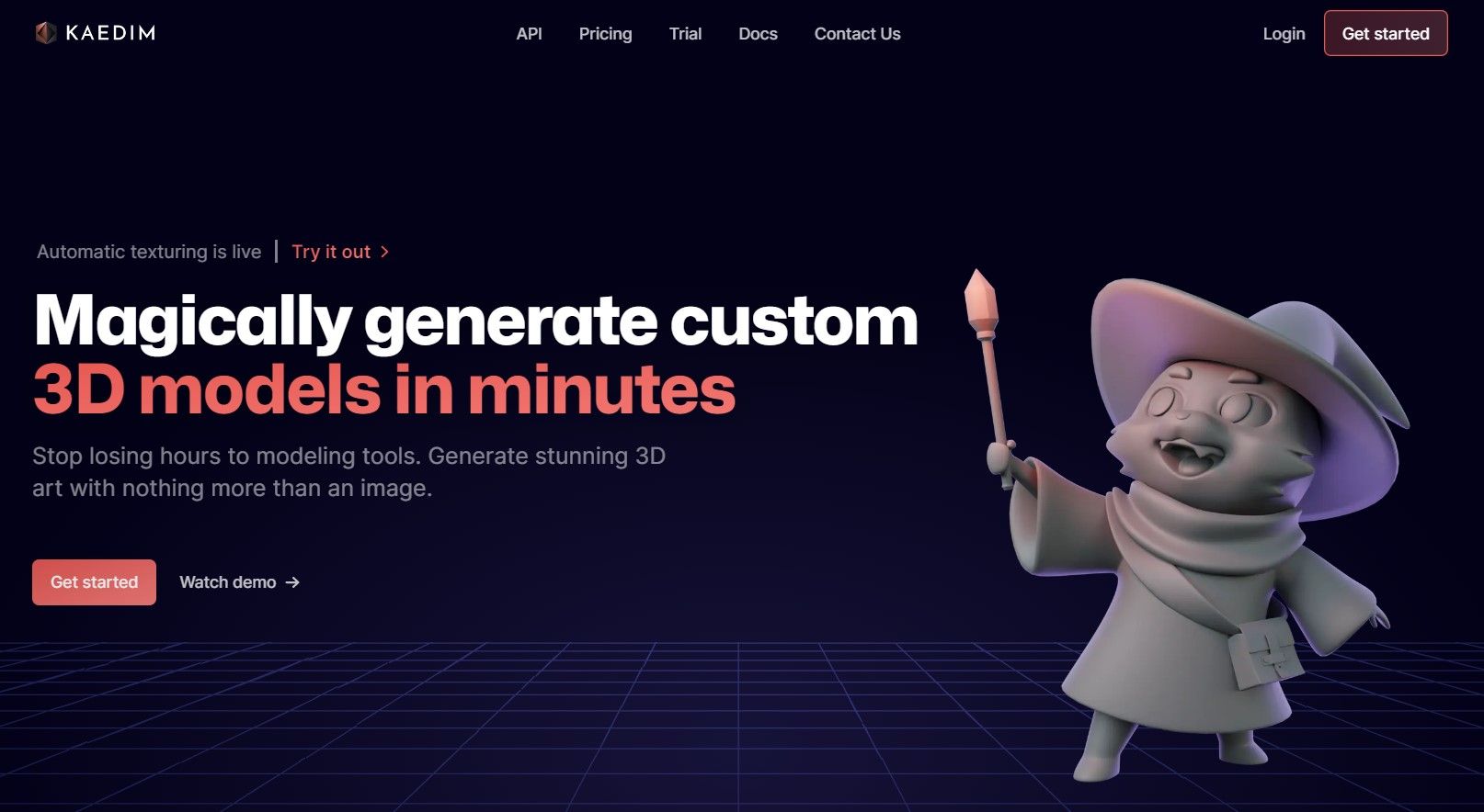Kaedim 3D Texturing BETA - Automatically texture your generated 3D models