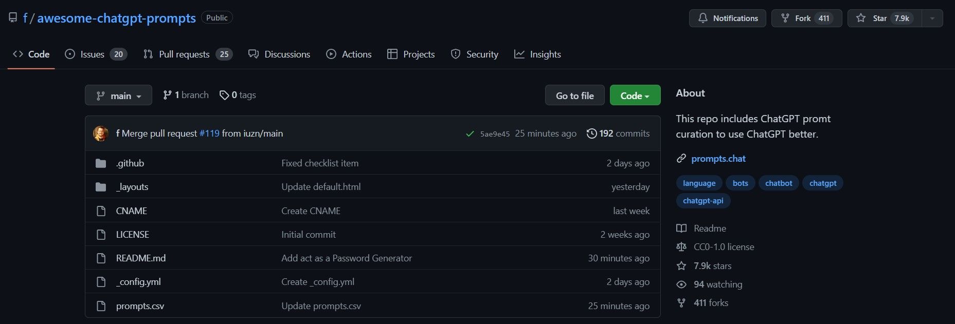 Awesome ChatGPT Prompts - Prompt examples to unlock ChatGPT's full ...