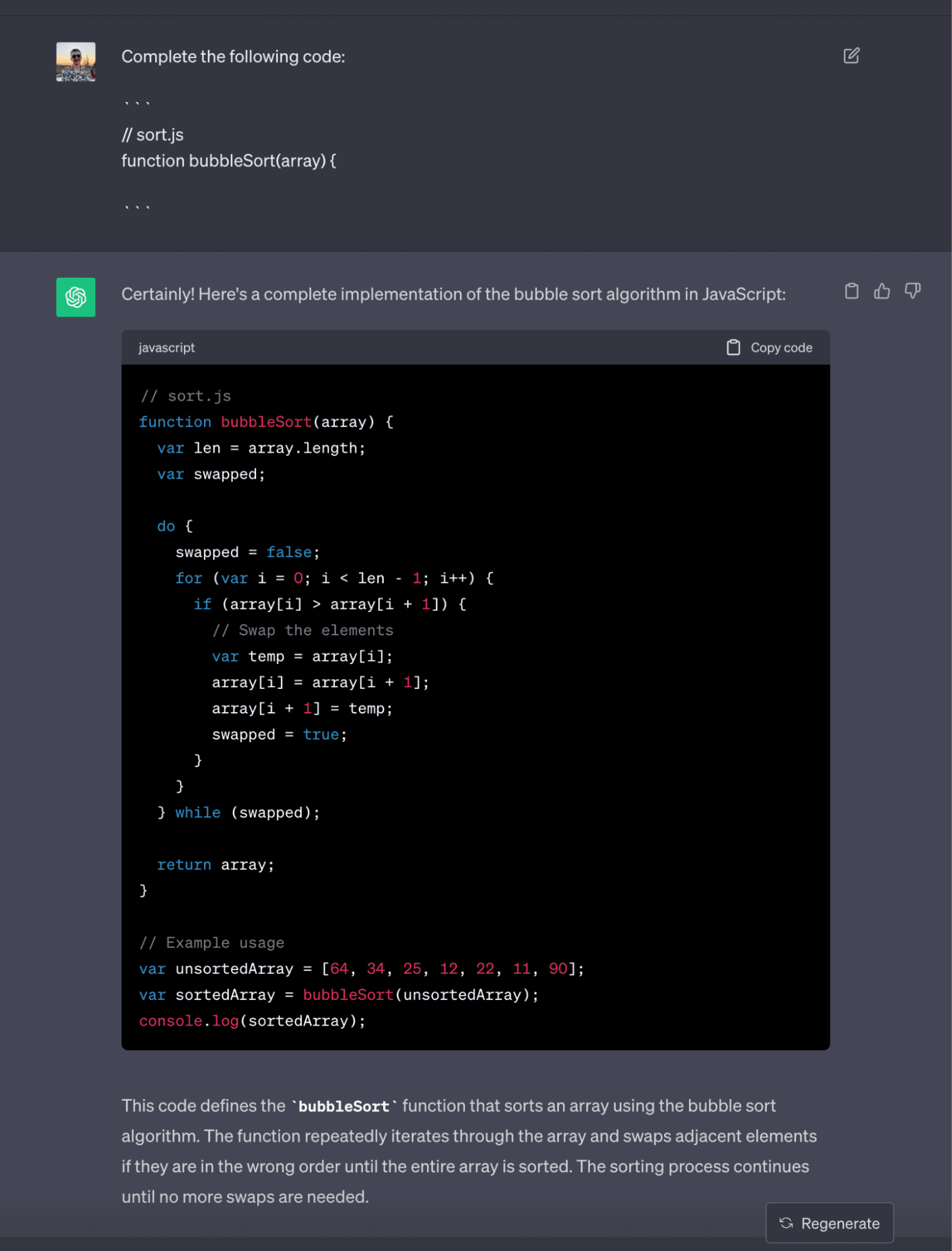 The lifecycle of a code AI completion