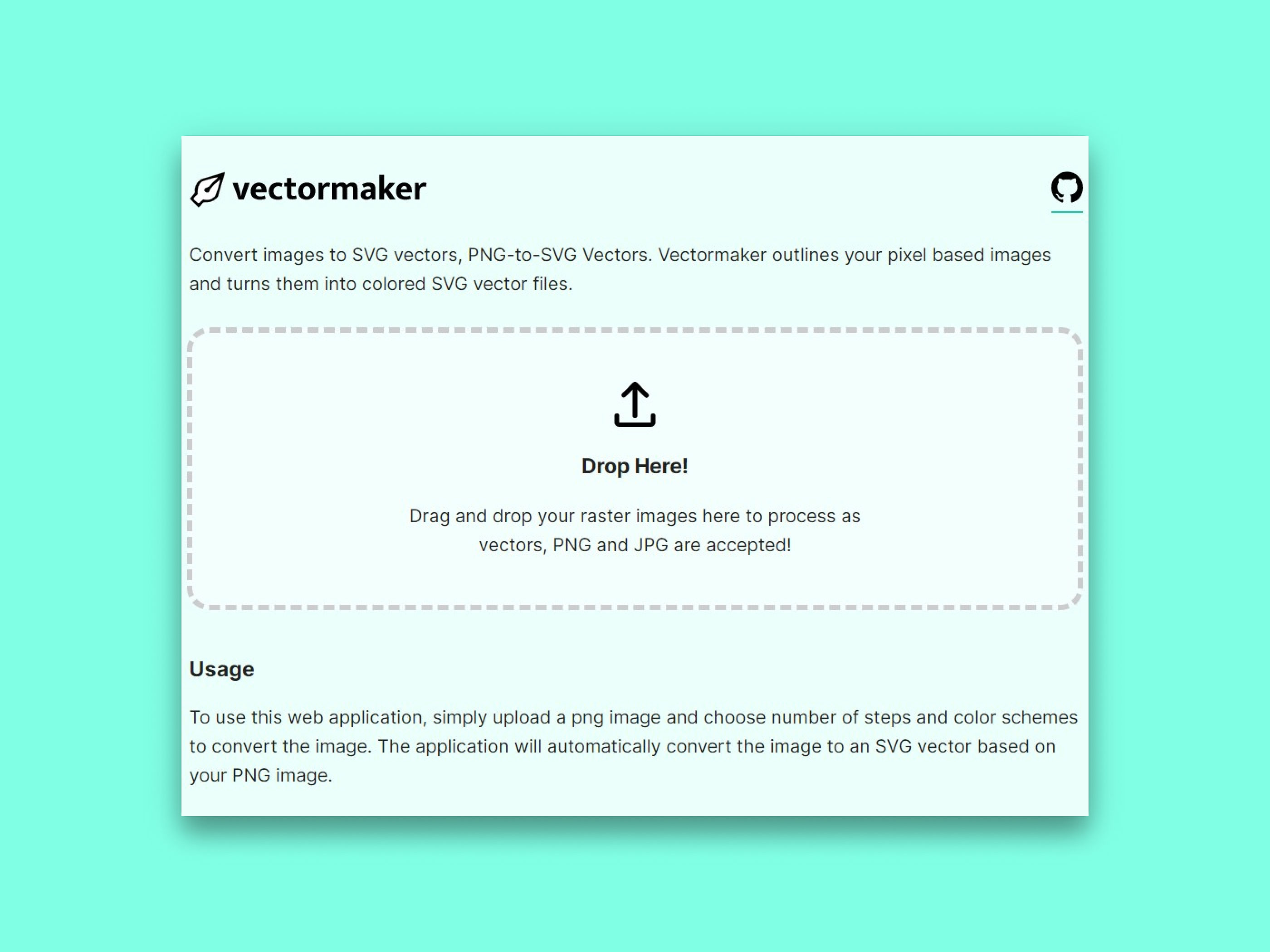 Vectormaker - Open-source PNG to SVG convertor | Prototypr Toolbox