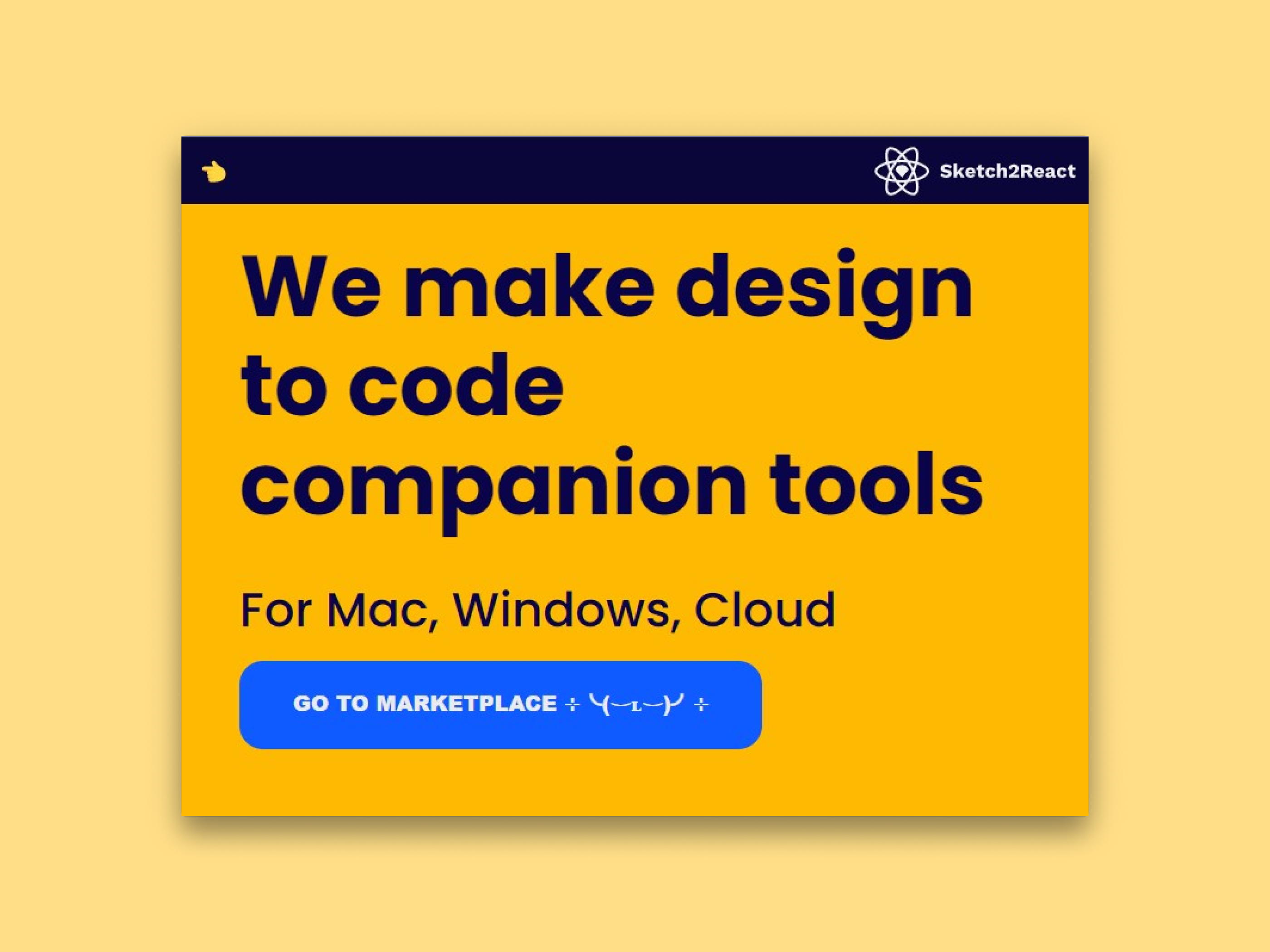 Sketch2React - Design to Code Framework | Prototypr Toolbox