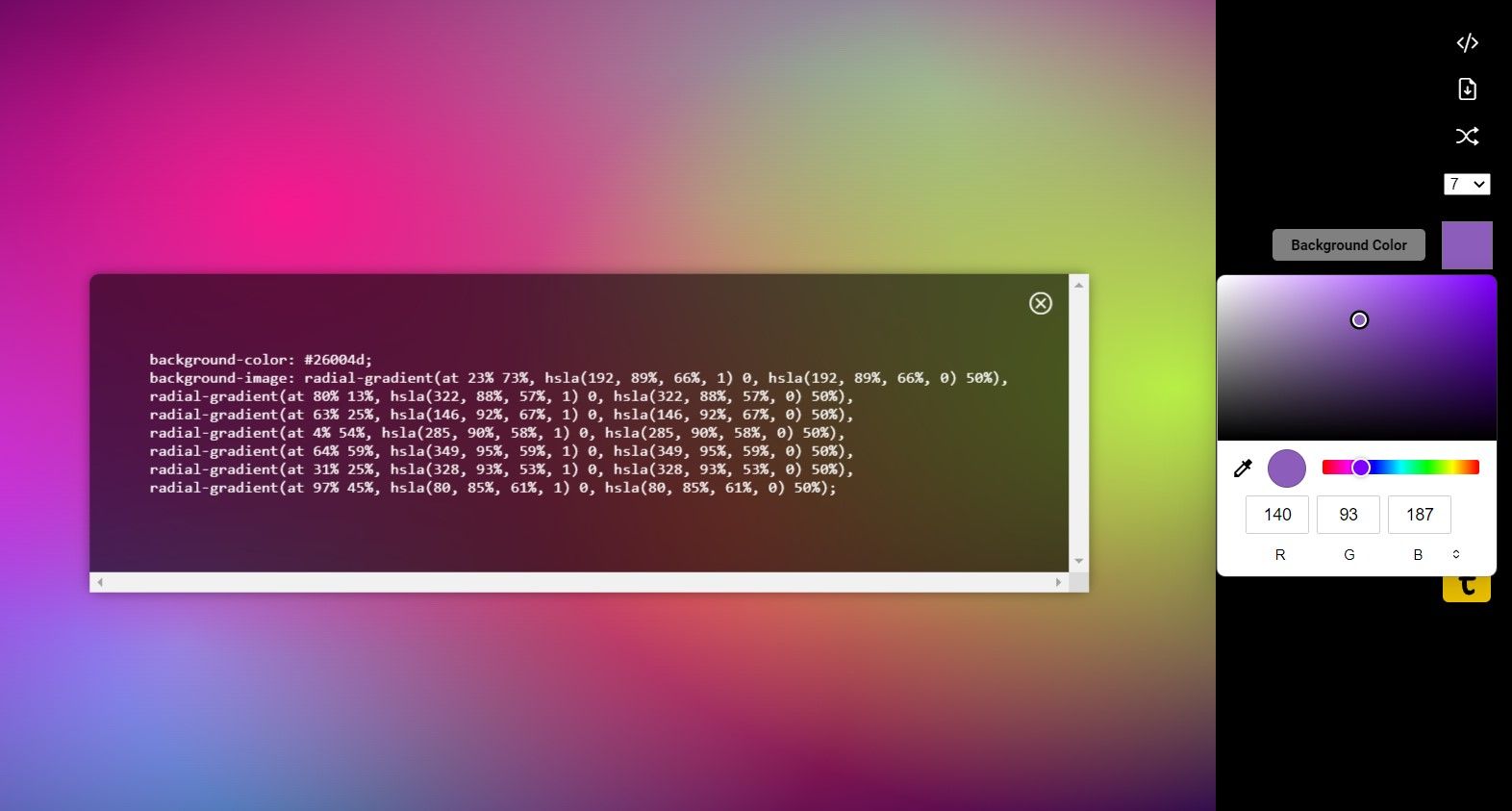 Color Morph - Mesh Gradient Generator