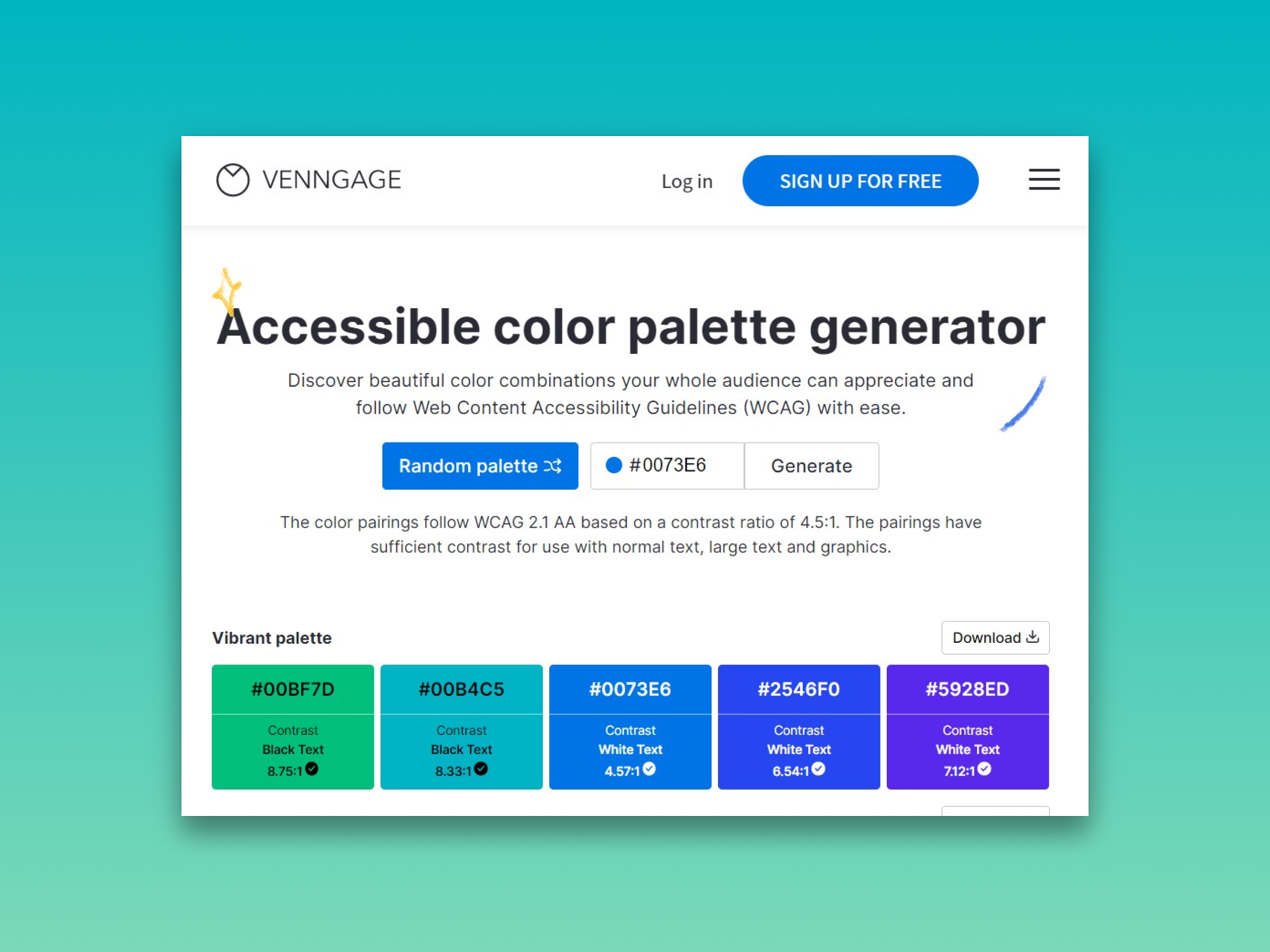 Venngage's Accessible Color Palette