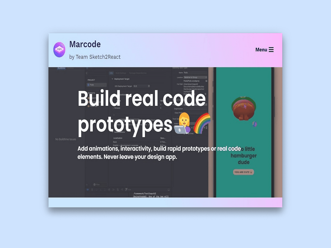 Marcode - Hybrid apps builder