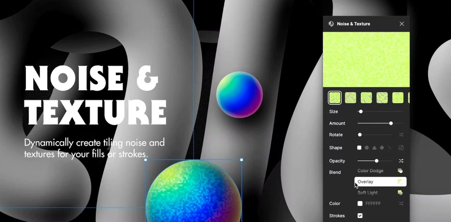 Noise & Texture for Figma - Dynamic pattern generator in Figma