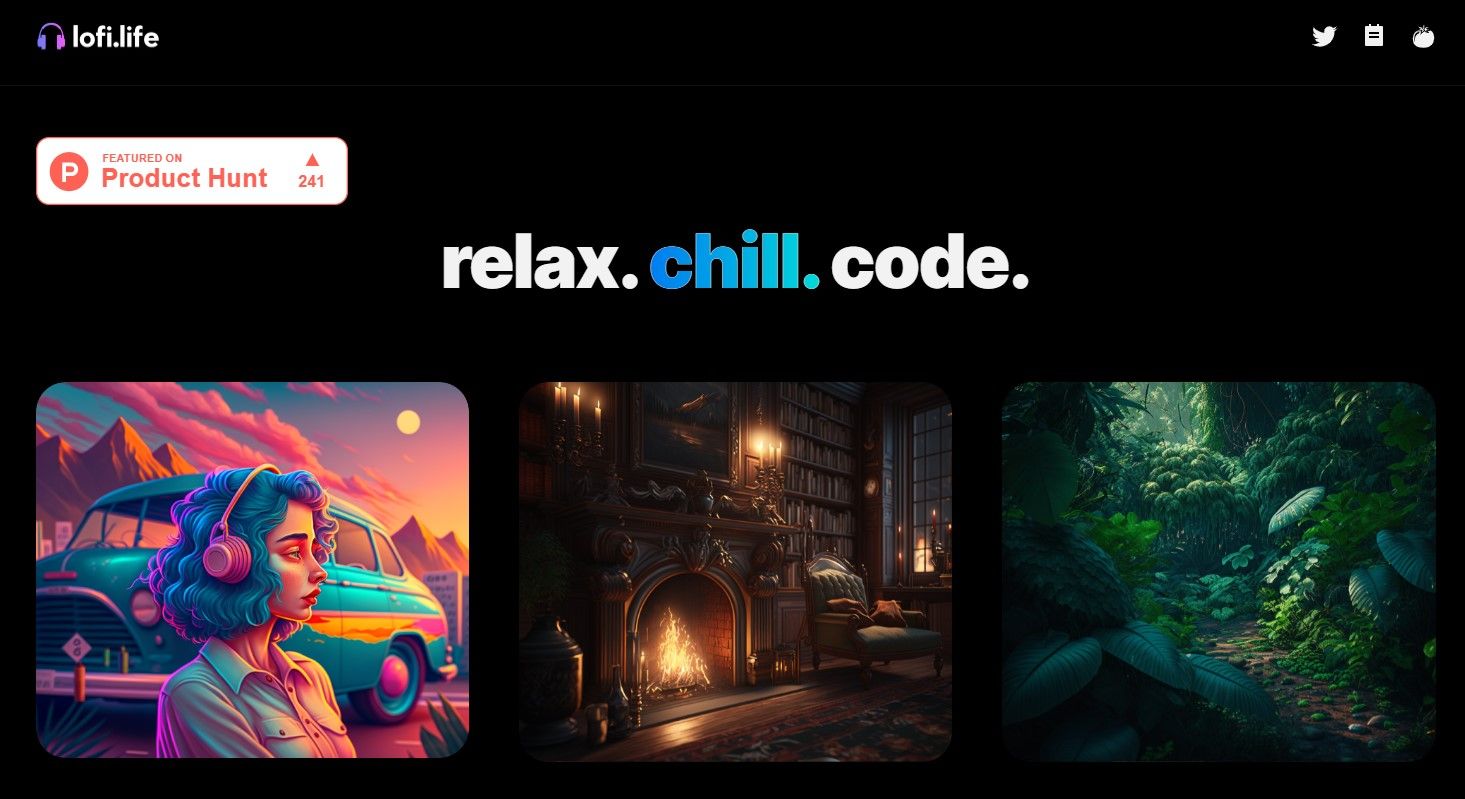 lofi.life - Relax & code with ambient sounds, a timer & to-do list ...