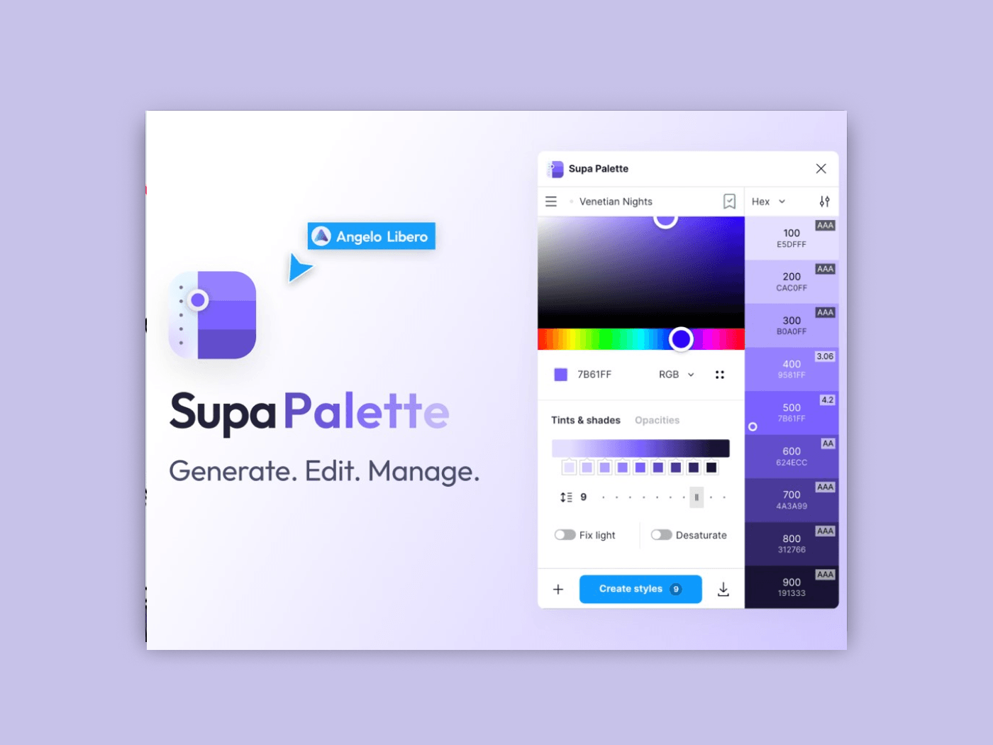 Supa Palette Plugin for Figma