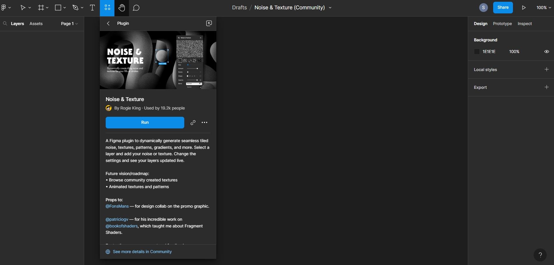 Noise & Texture for Figma - Dynamic pattern generator in Figma