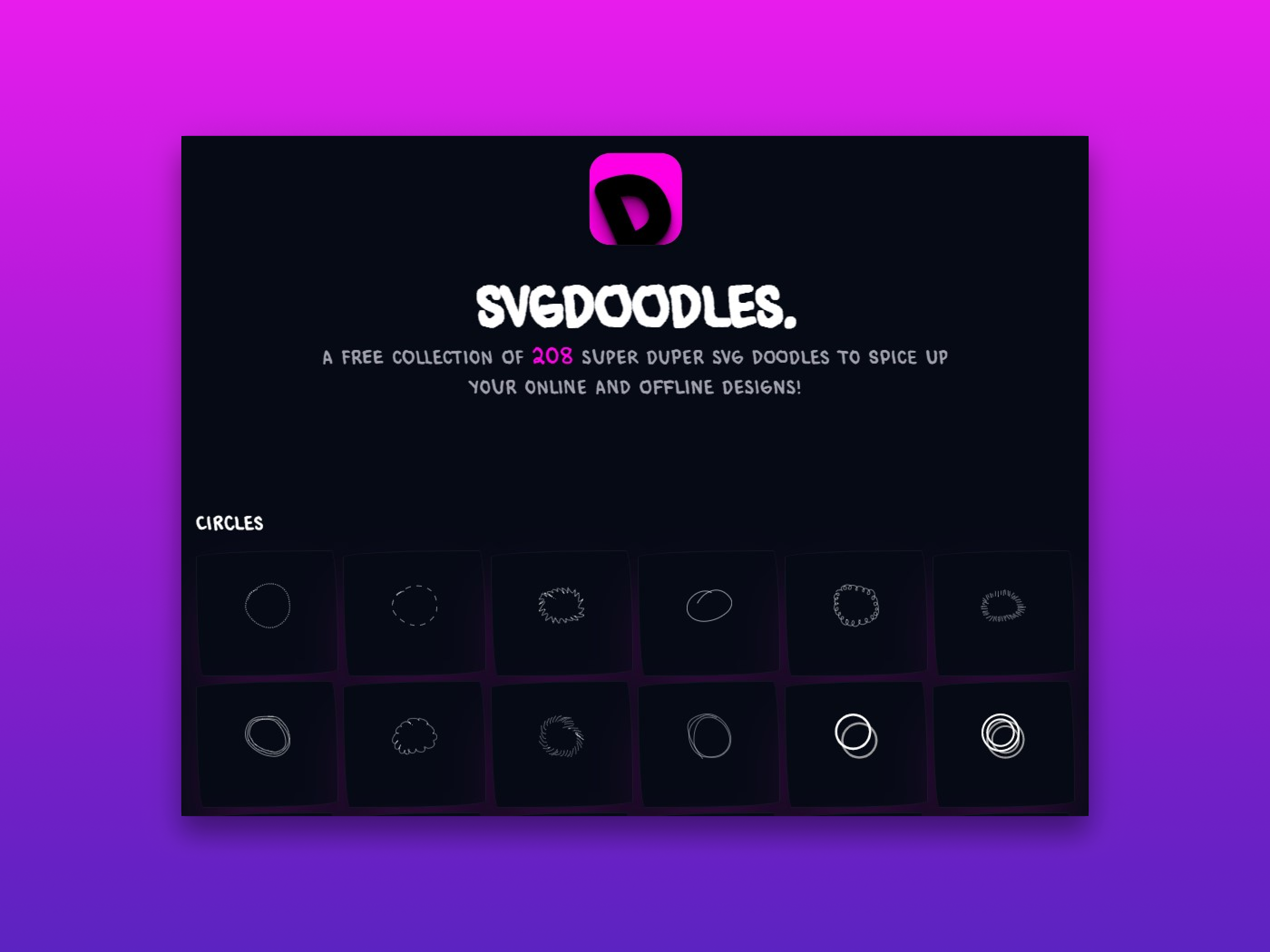 SVG Doodles - A collection of hand-made SVG Doodles