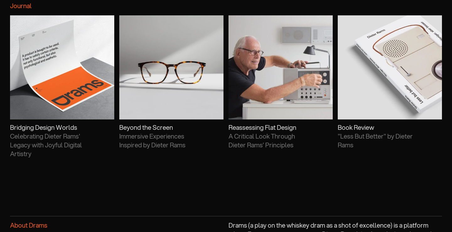 Drams - Framer components inspired by Dieter Rams' principles