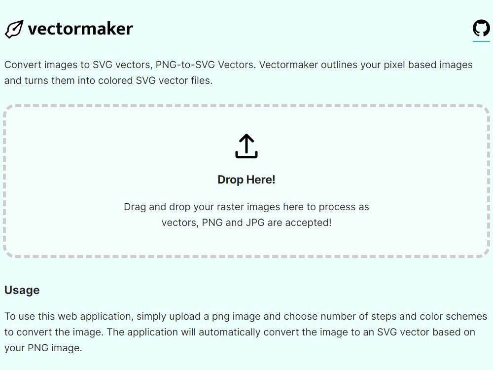 Vectormaker - Open-source PNG to SVG convertor