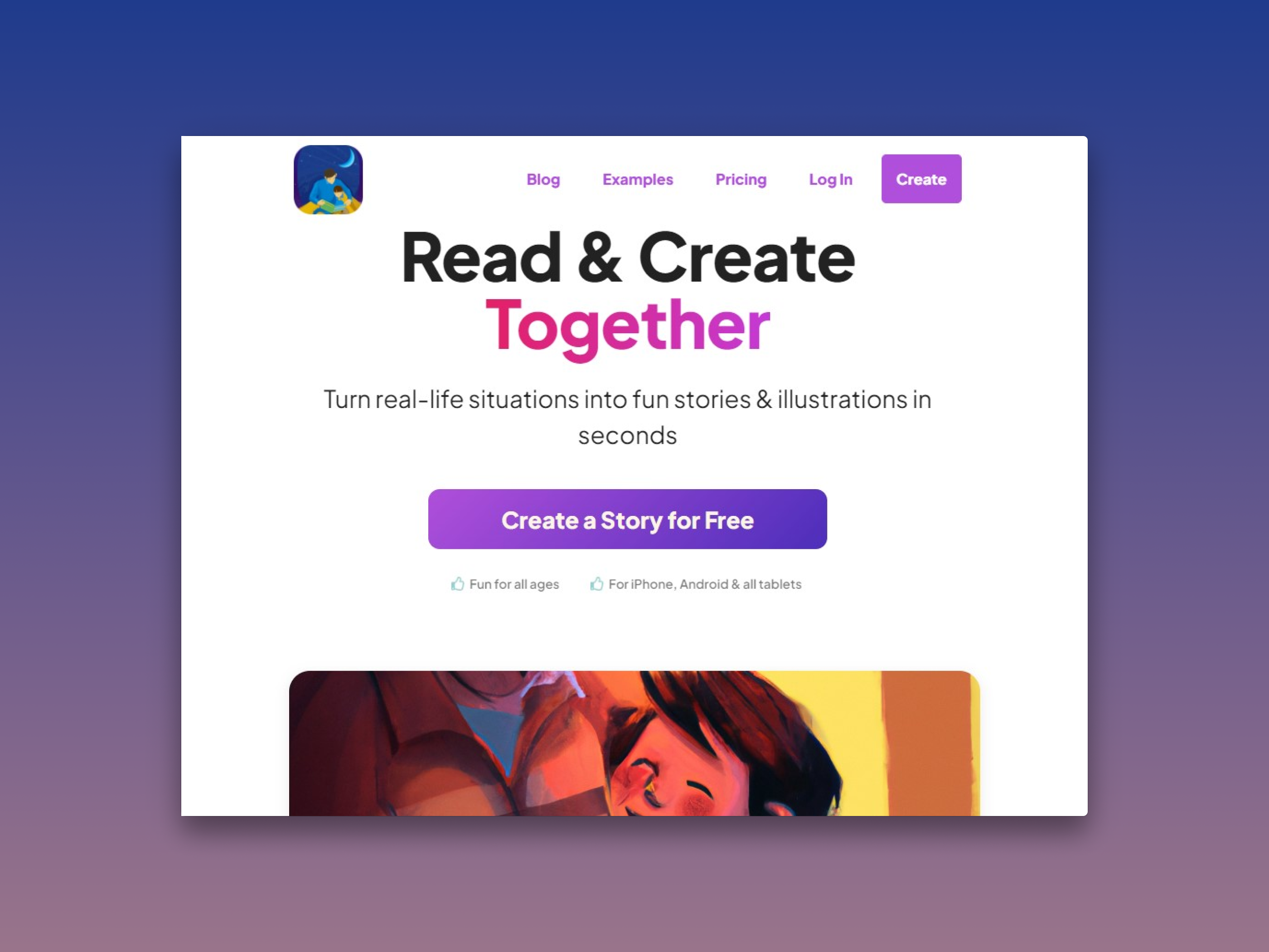 StoriesForKids.ai - Create stories and illustrations in seconds with AI