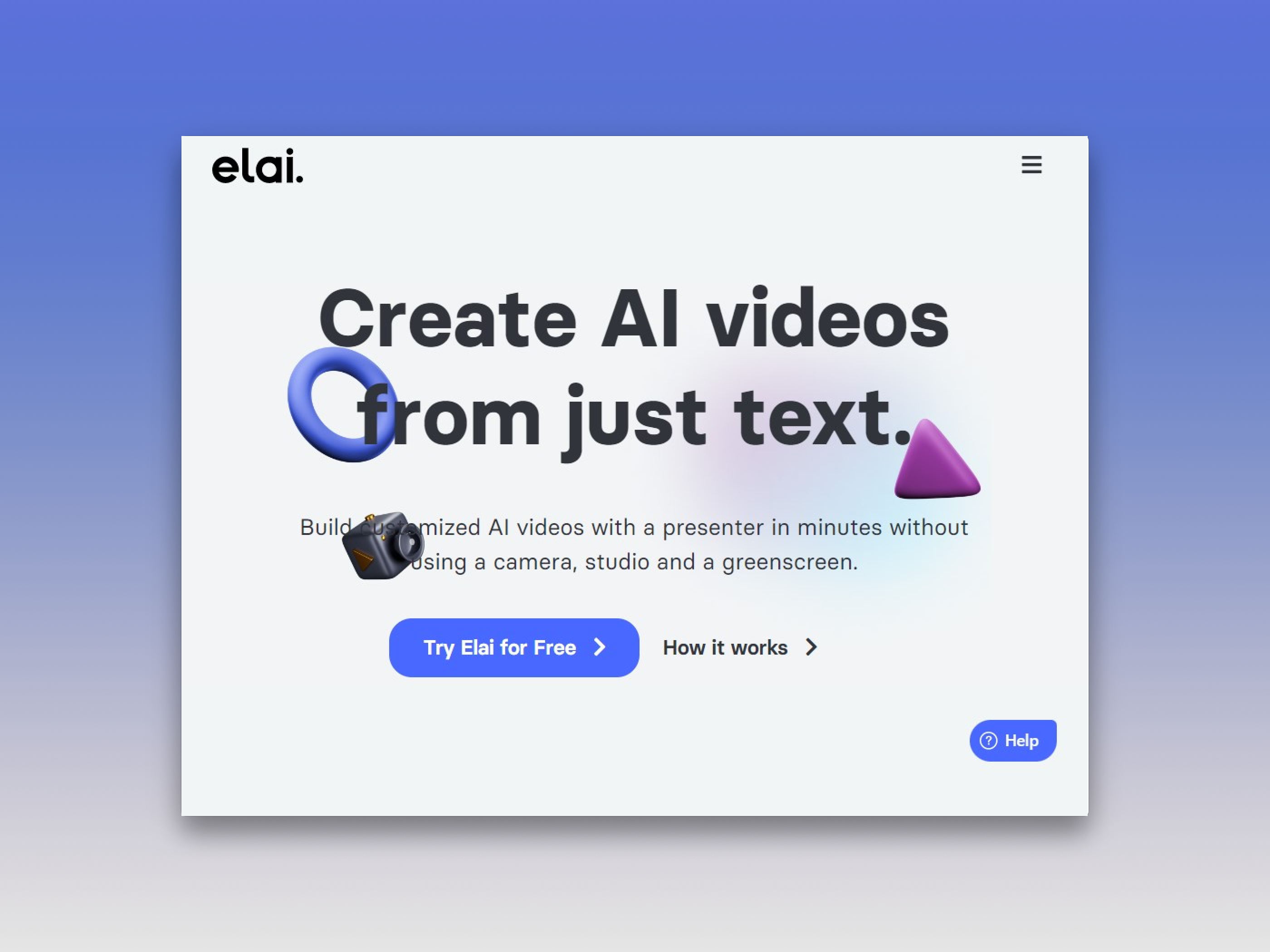 Elai.io - Turn articles into videos with humans | Prototypr Toolbox
