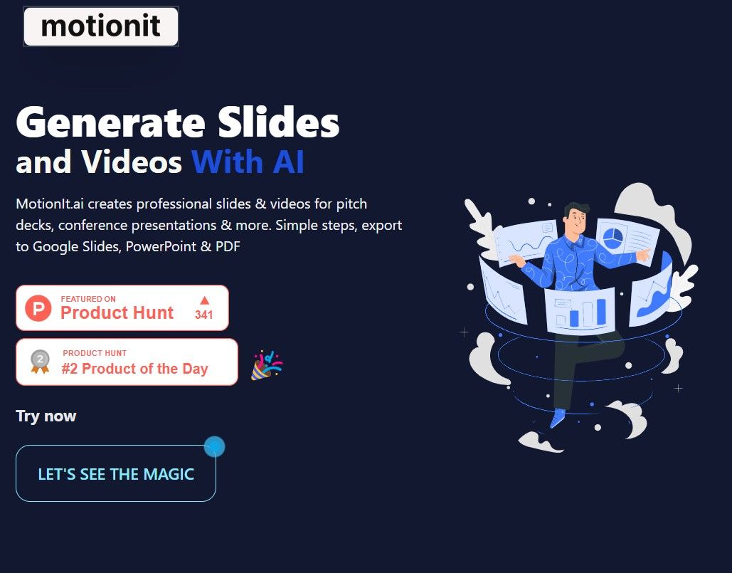 Motionit - Generate stunning Google Slides with AI | Prototypr Toolbox
