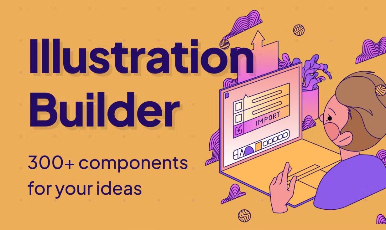 Illustration Builder for Figma - Toolkit with 300+ Components