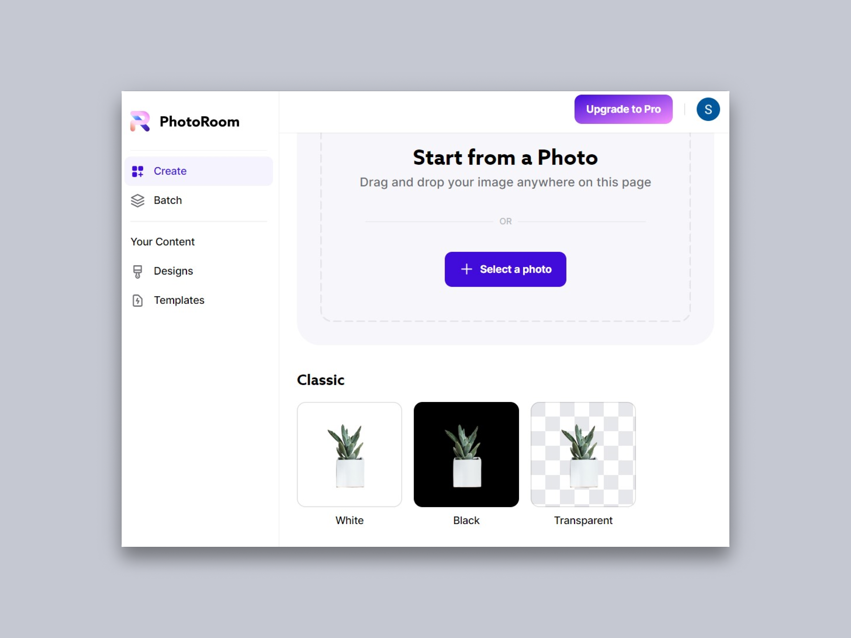 PhotoRoom Web App - Studio quality product pictures