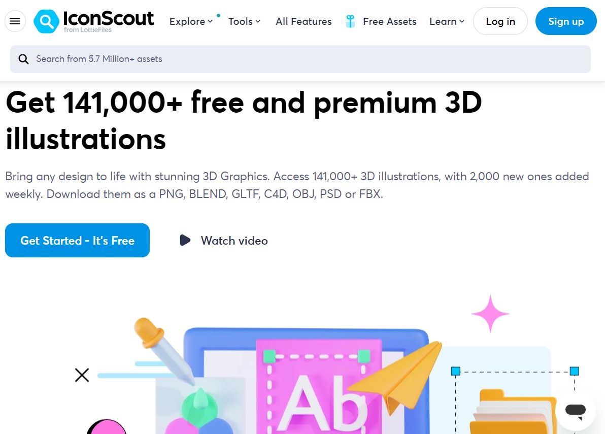 3D illustrations - Over 141,000 customizable illustration assets