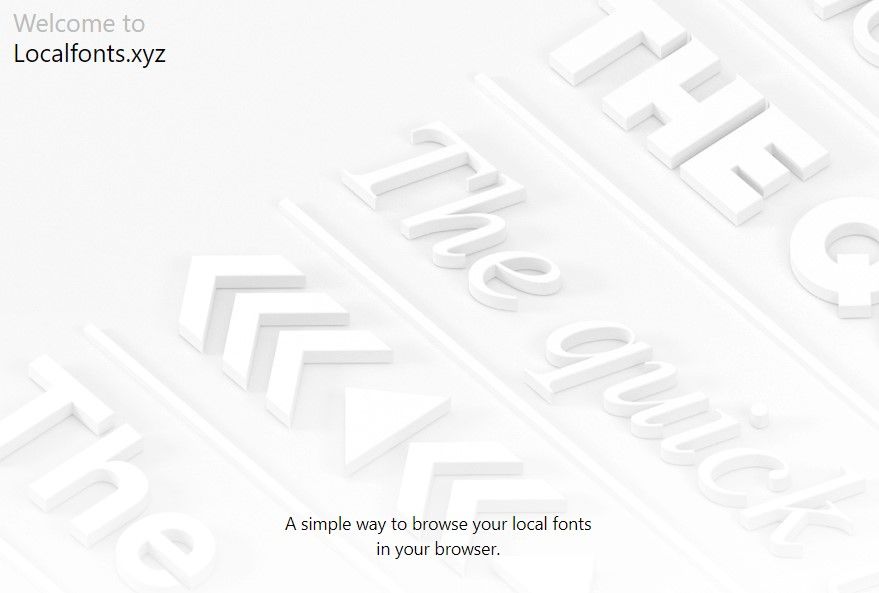Localfonts - An easy way to preview your local fonts in browser