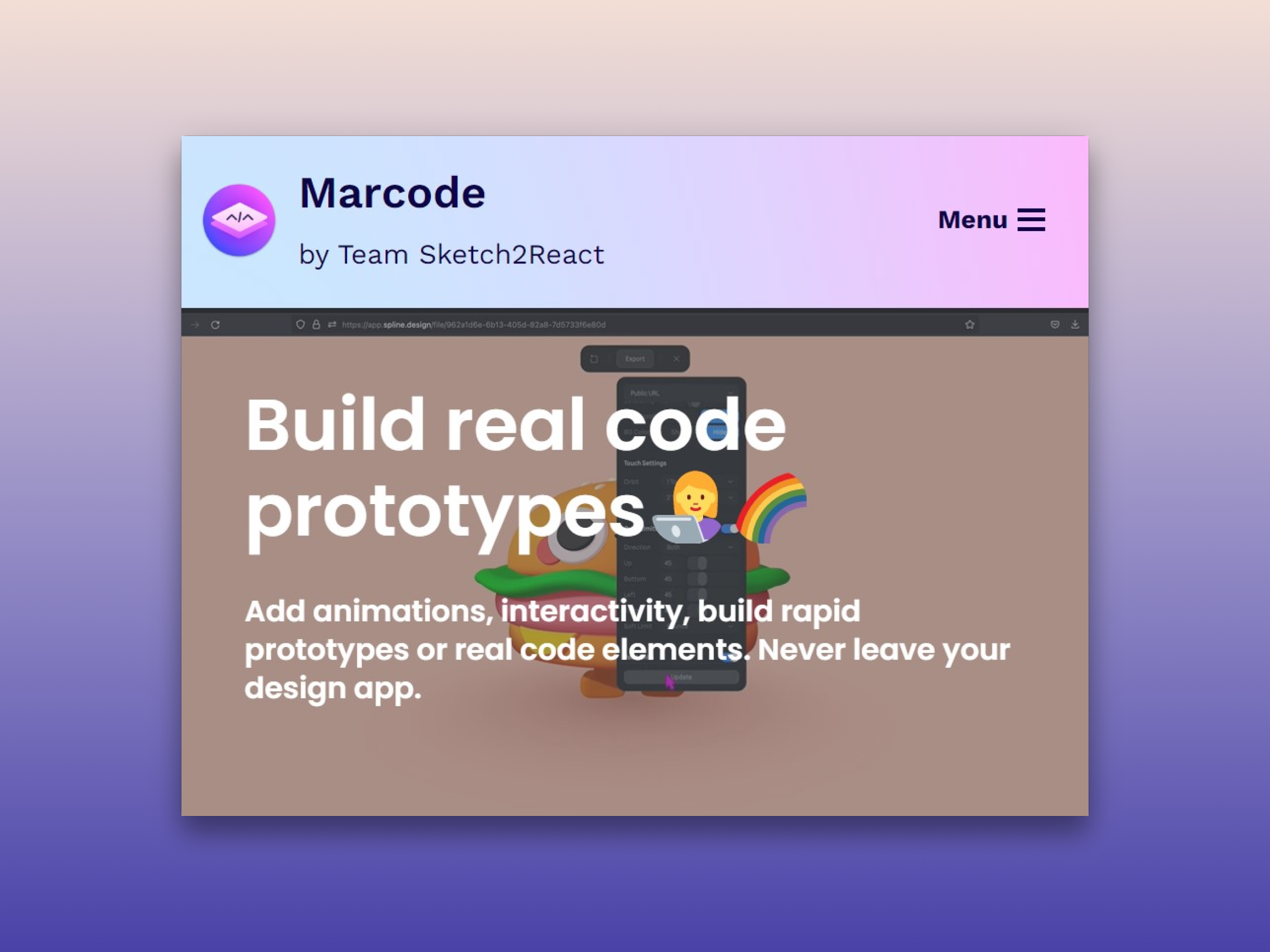 Marcode - Hybrid apps builder | Prototypr Toolbox