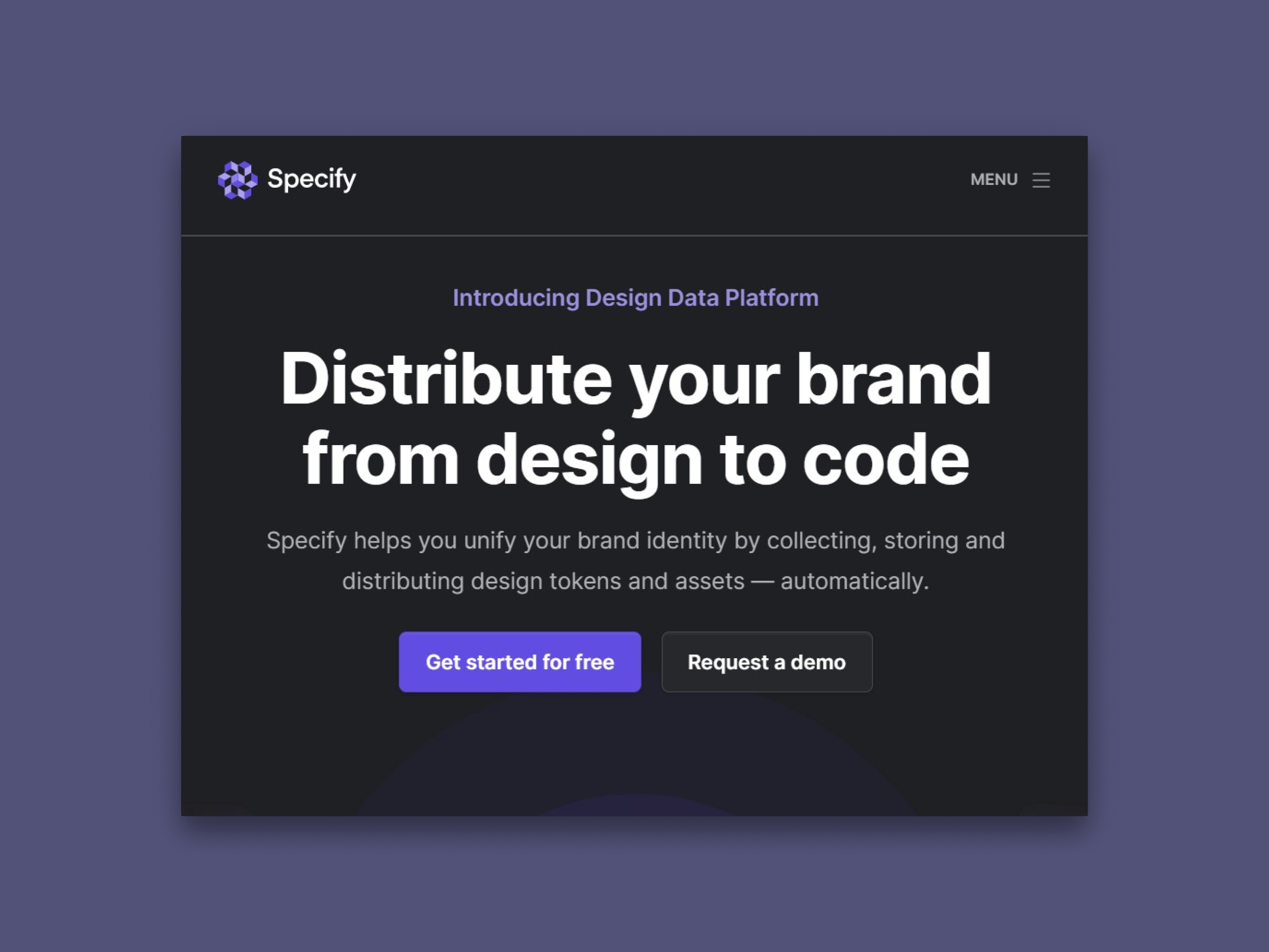 Specify - Design Data Platform