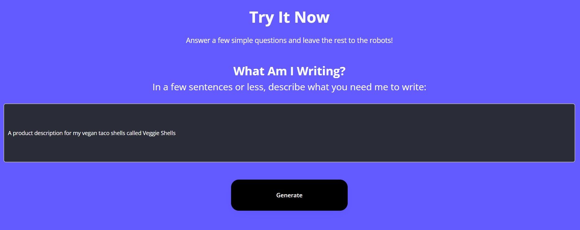 TypeDroid - AI-powered copywriting