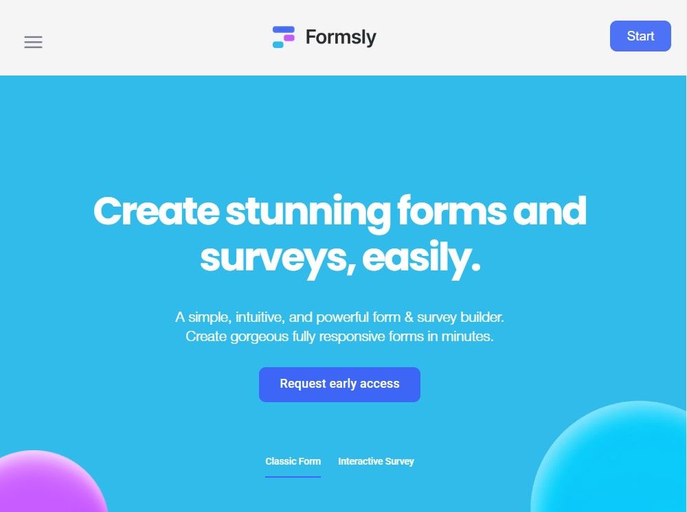 Formsly - Build responsive forms and surveys