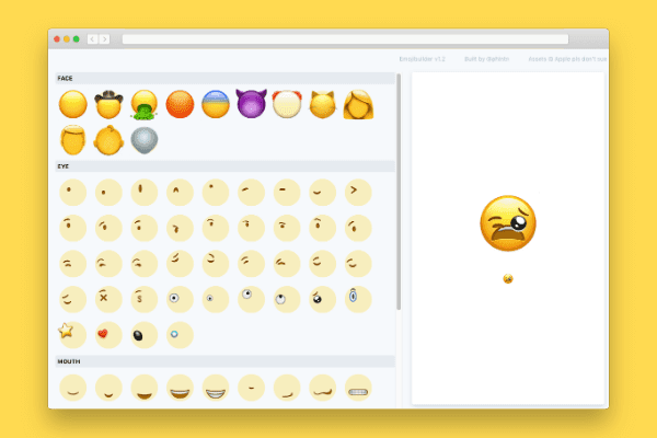 Emoji Builder - Prototypr | Prototyping | Prototypr Toolbox
