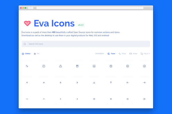 Eva Icons - Prototypr | Prototyping | Prototypr Toolbox