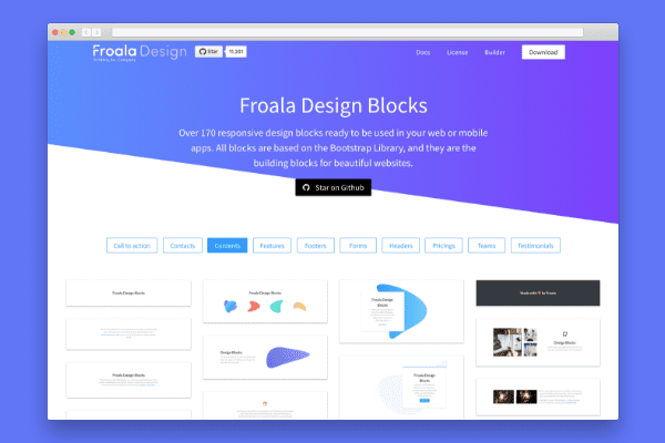 Froala Design Blocks - Prototypr | Prototyping | Prototypr Toolbox