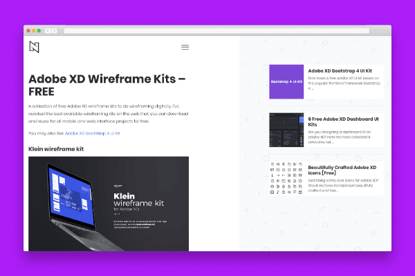 Adobe XD Wireframe Kits - FREE - Prototypr | Prototyping | Prototypr Toolbox