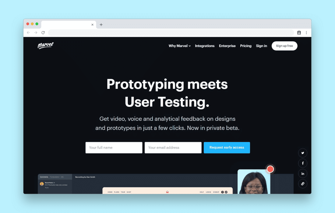 User Testing v2 by Marvel - Prototypr | Prototyping
