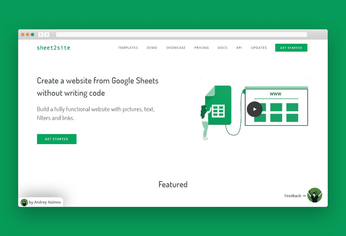 Sheet2Site 2.0 - Prototypr | Prototyping | Prototypr Toolbox