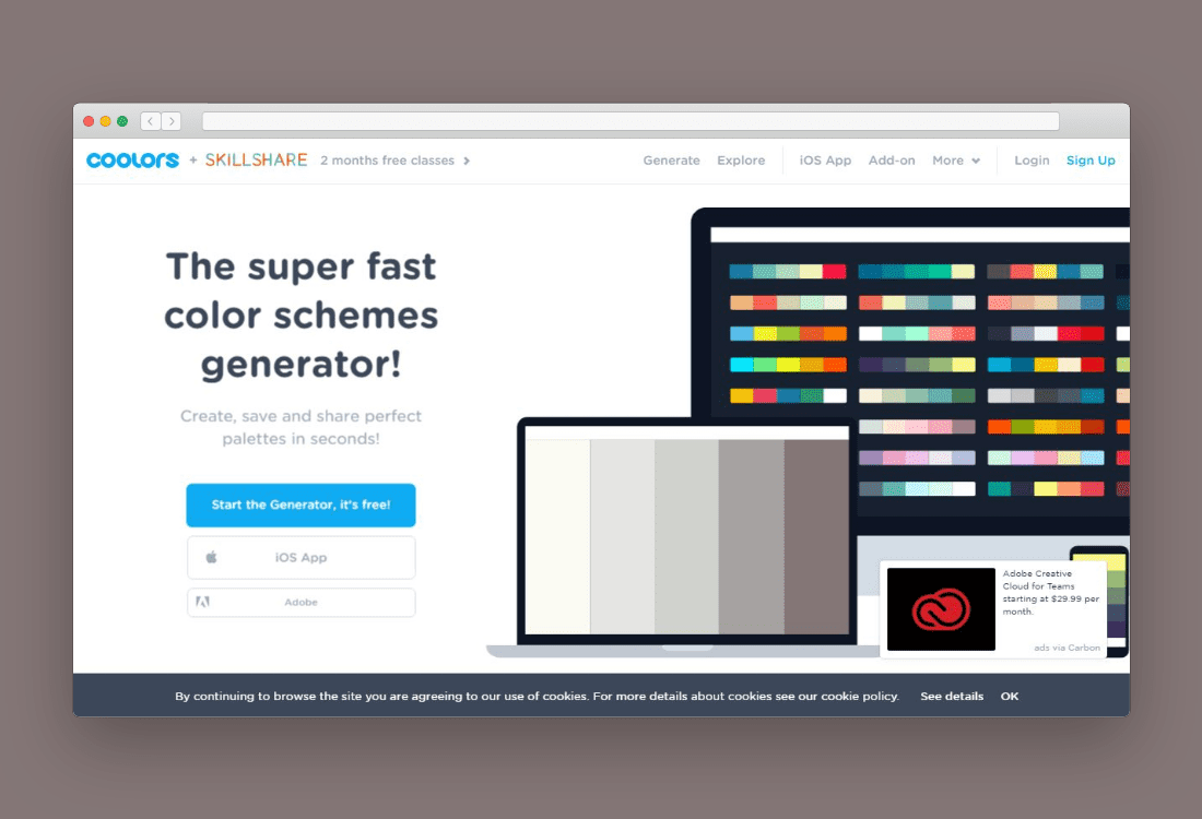 Coolors - Prototypr | Prototyping | Prototypr Toolbox