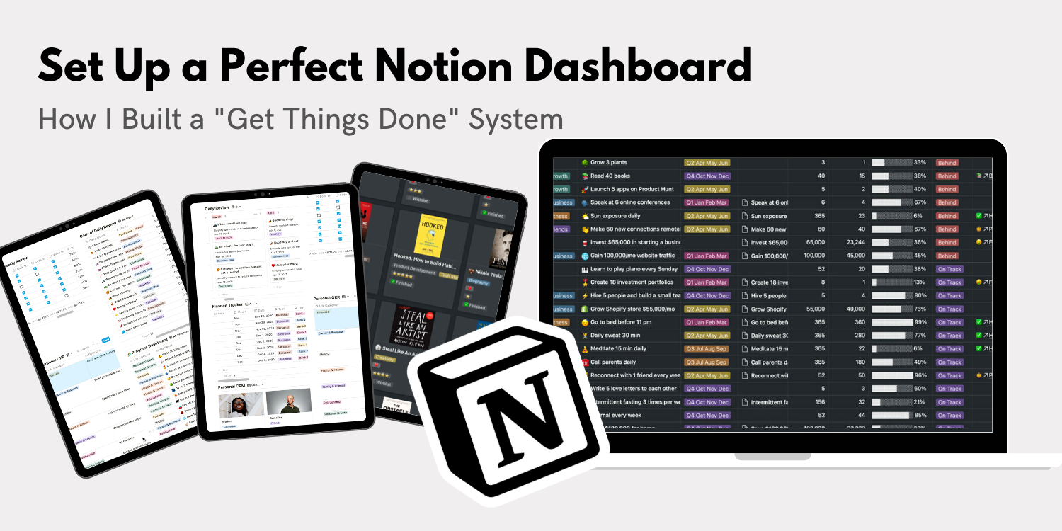 Productivity Tip My Notion Dashboard That Gets Things Done Prototypr io