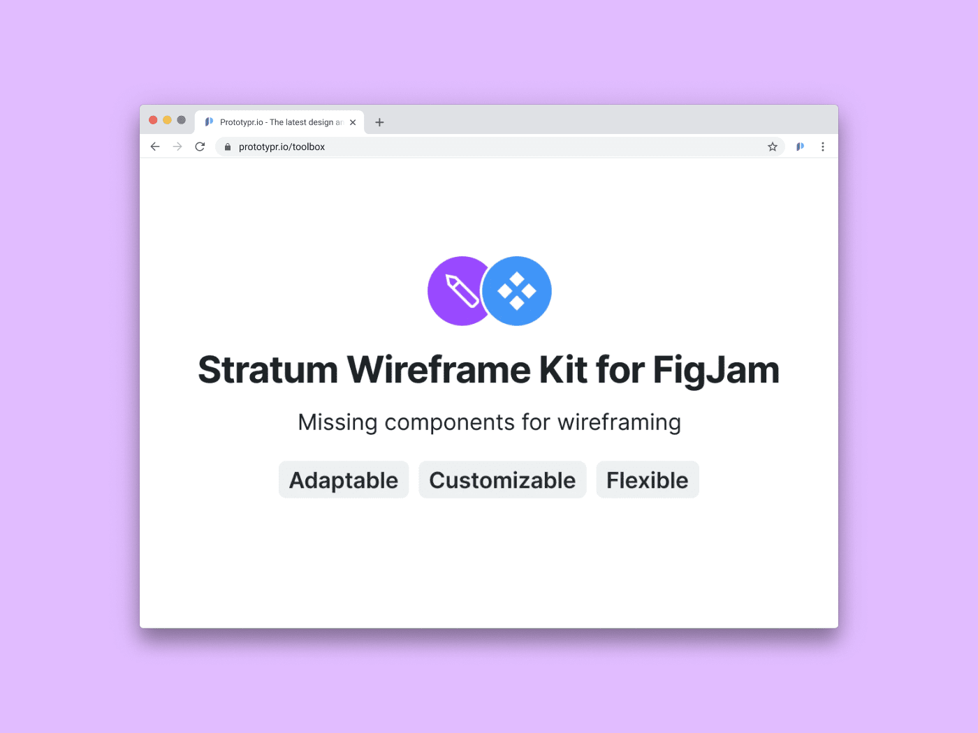 Stratum Wireframe Kit for FigJam - Create simple wireframes in FigJam | Prototypr Toolbox