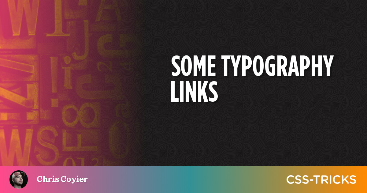 Some Typography Links - Prototypr | Prototyping
